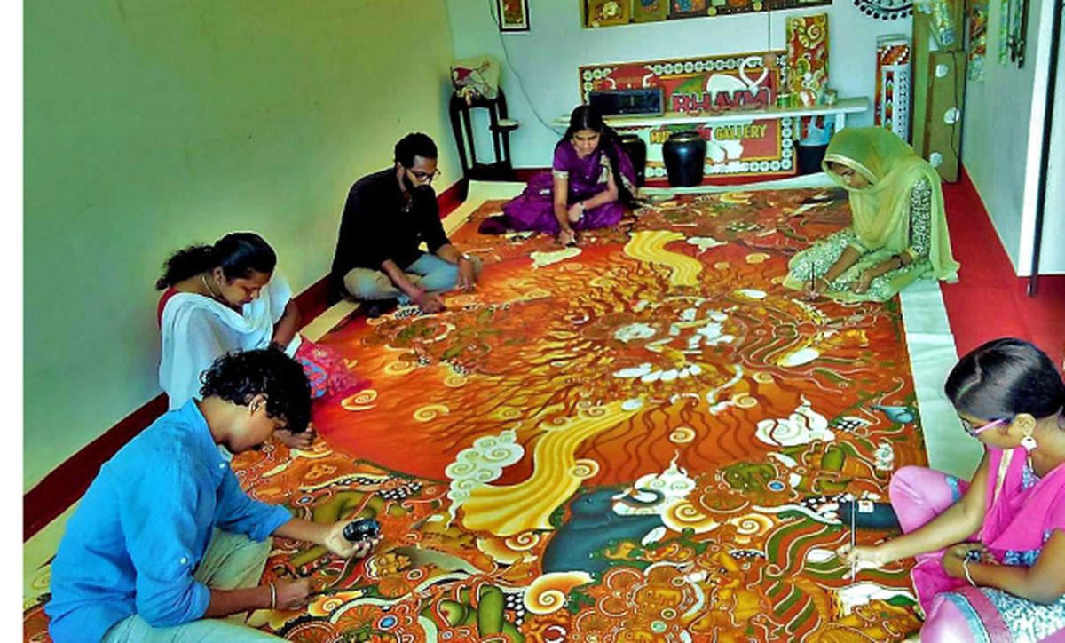 Daksha Yaga mural painting to adorn Ujjain museum walls - The Hindu