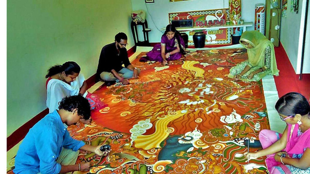 Daksha Yaga mural painting to adorn Ujjain museum walls - The Hindu