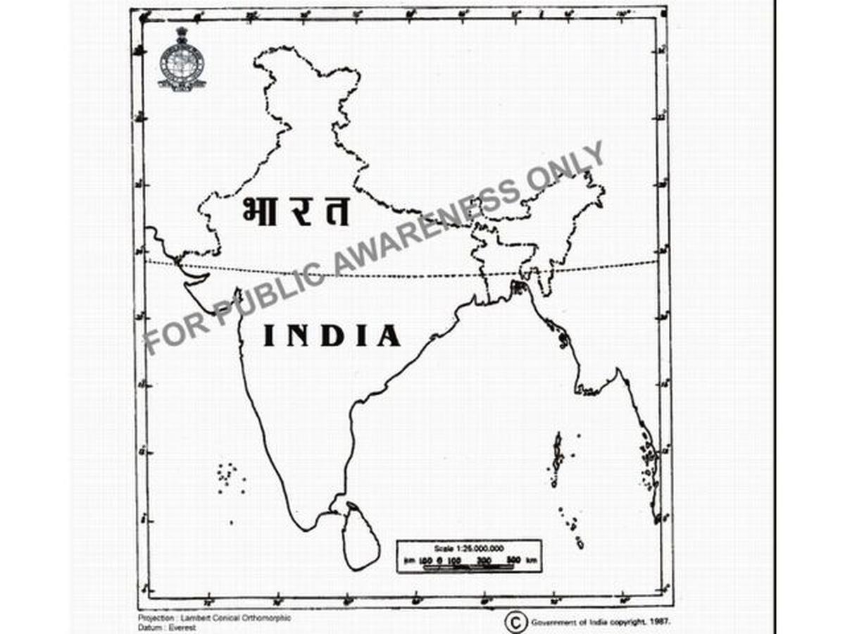 Rs.100-crore fine proposed for wrong India map - The Hindu