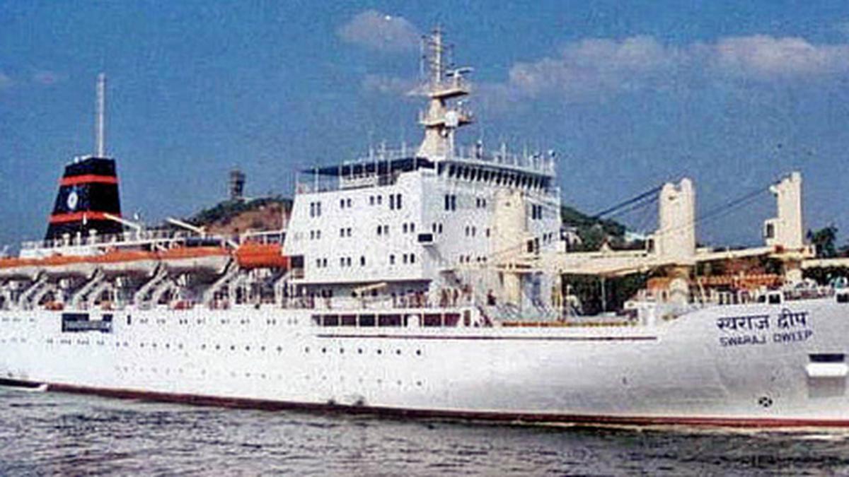 Stranded ship leaves city for Port Blair - The Hindu