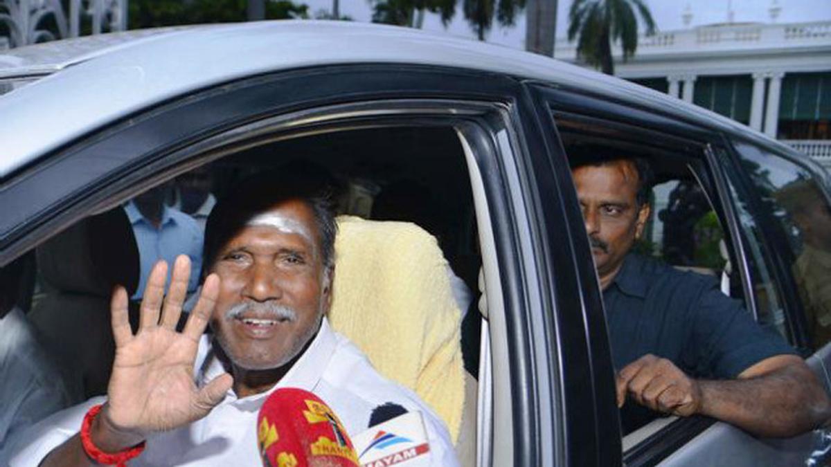Puducherry CM Rangasamy resigns - The Hindu