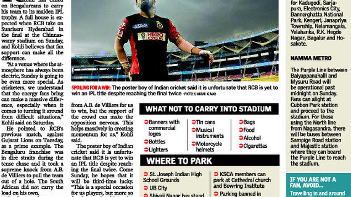 1,000 personnel, 120 CCTV cameras for IPL T20 final - The Hindu