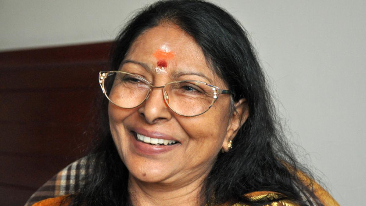 Veteran actress Sharada goes down memory lane - The Hindu