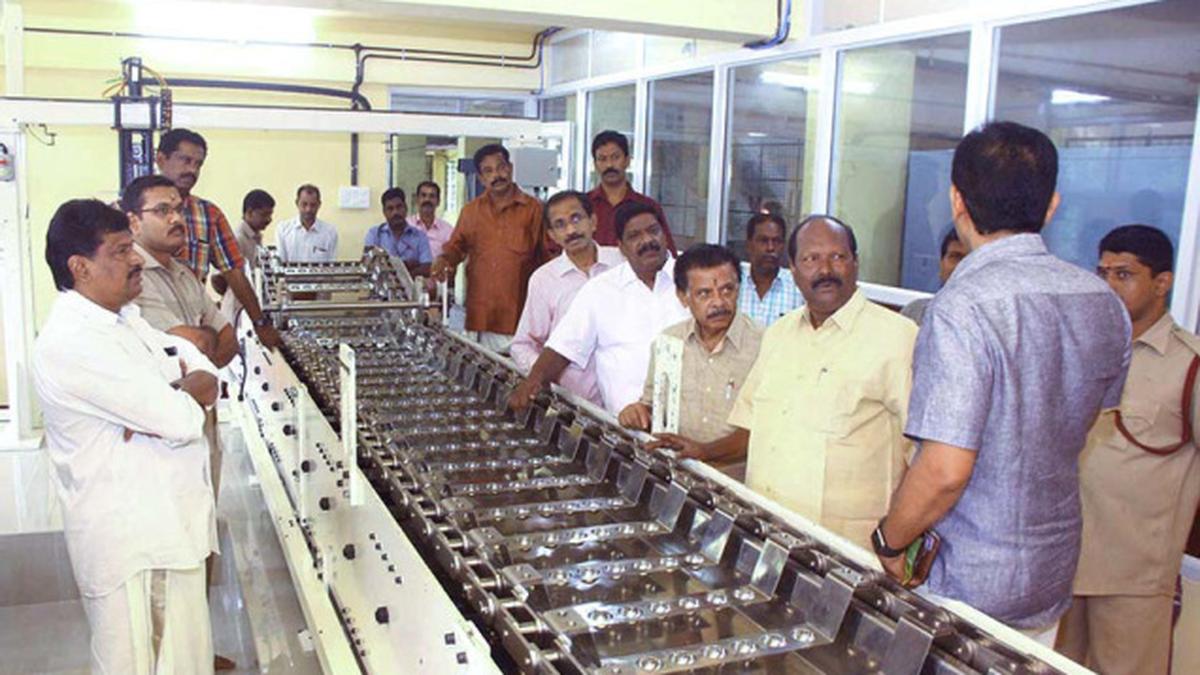 Fully mechanised ‘appam’ plant at Sabarimala - The Hindu
