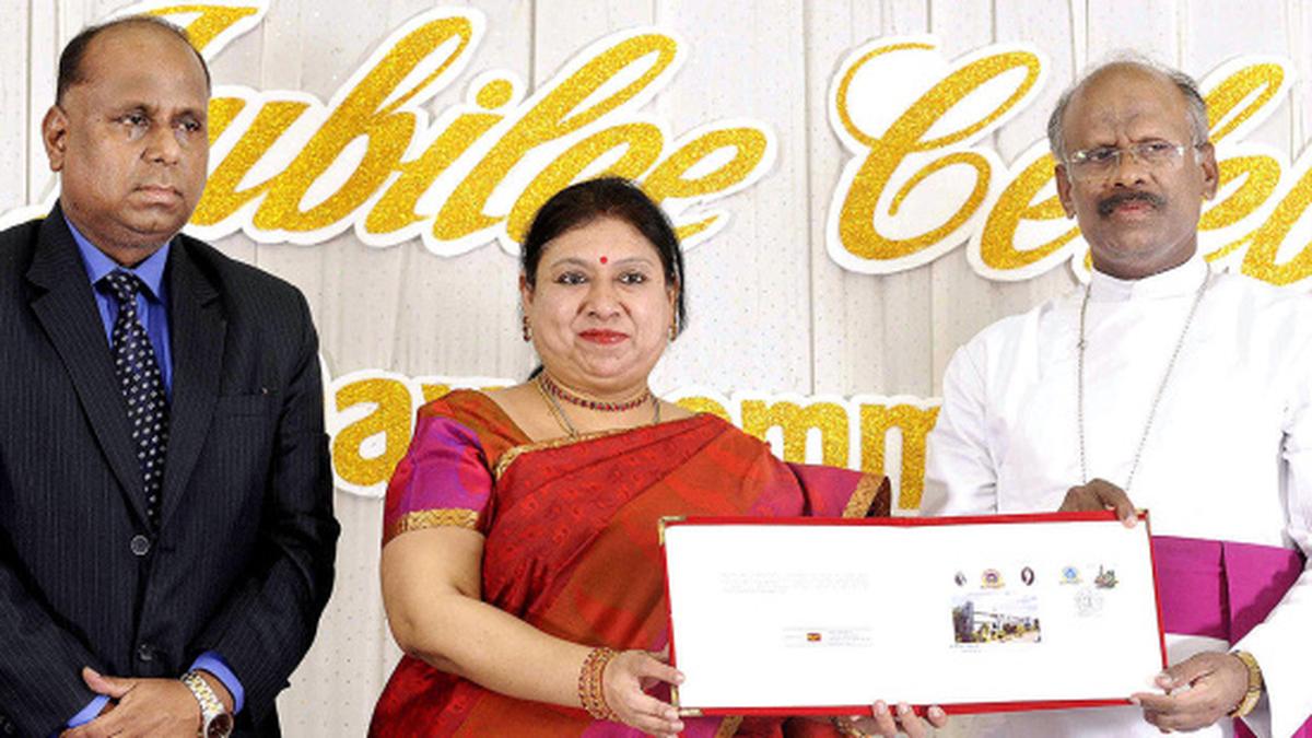 Postal cover released for Bishop Heber College jubilee - The Hindu