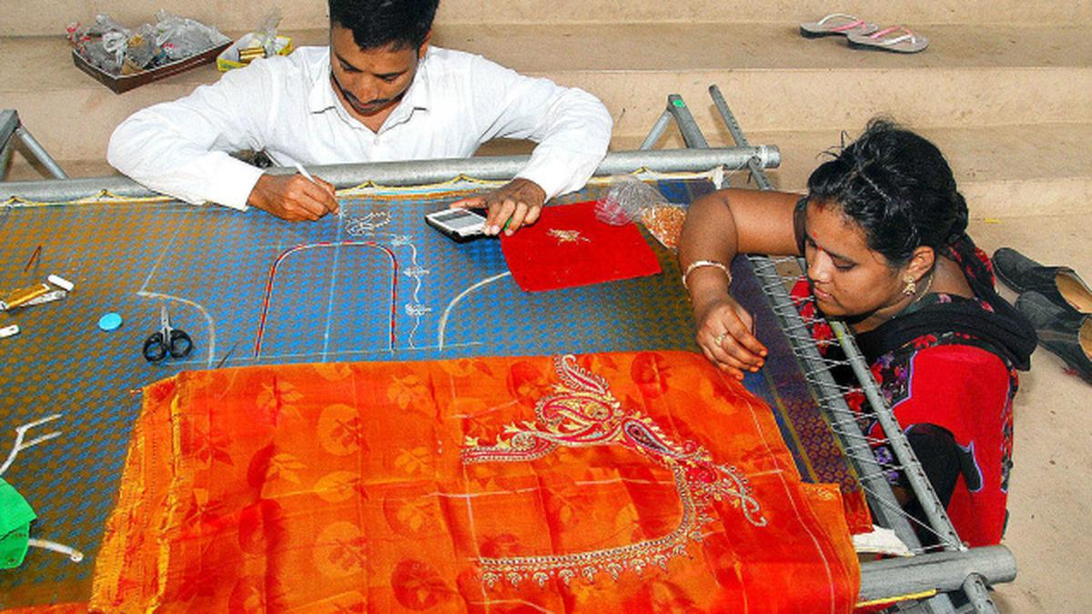 Maggam work designers make a killing - The Hindu