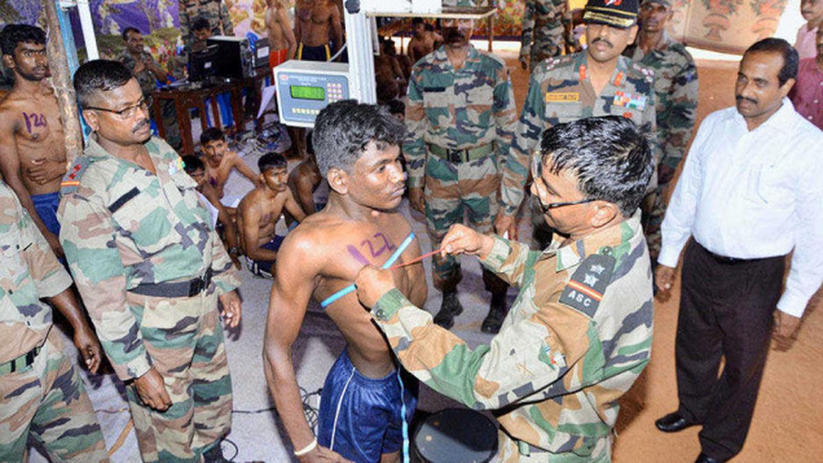 Army set to follow revised recruitment system next year - The Hindu