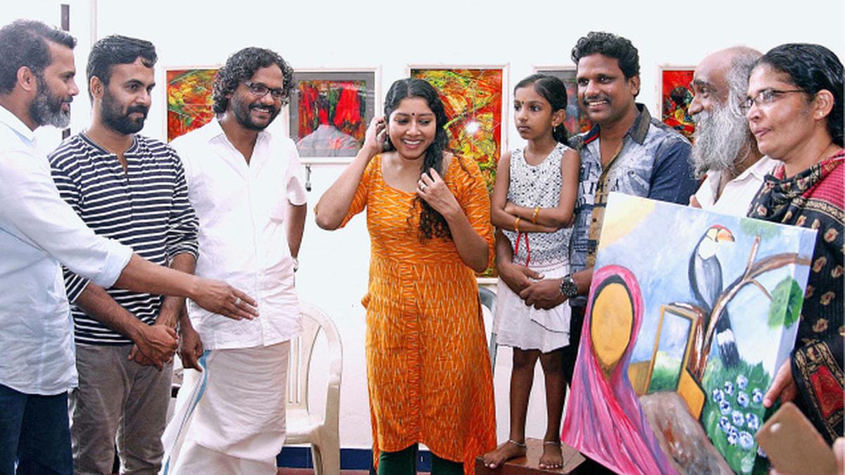 Painting the portrait of an artist on screen - The Hindu