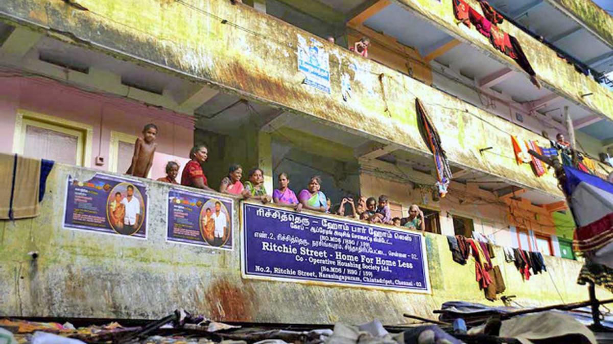 At Ritchie Street, eviction stares residents in the face - The Hindu
