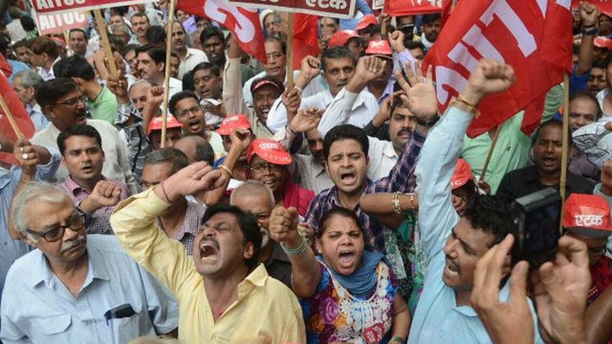 Impact of nation-wide strike is minimal: Labour Ministry - The Hindu