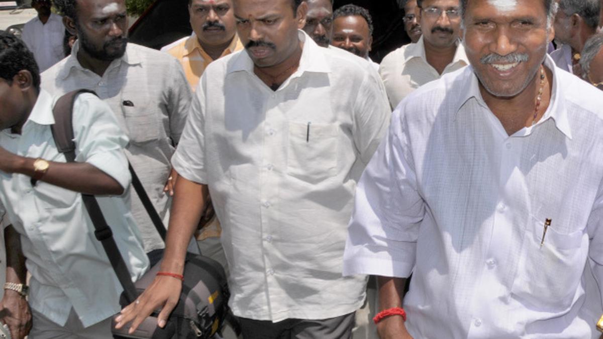 N. Rangasamy files his nomination - The Hindu