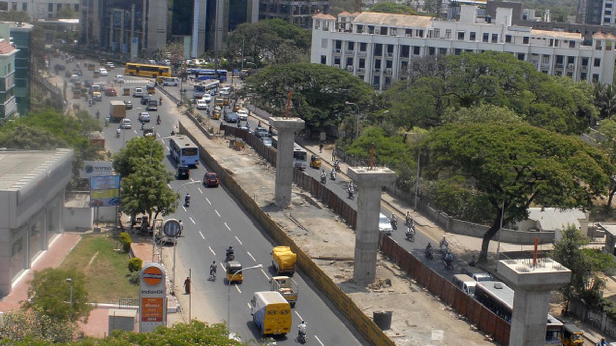 Traffic plan for Metro Rail work - The Hindu