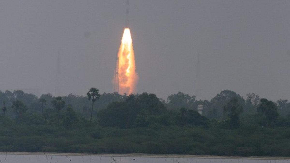 In a first, PSLV puts 8 satellites in two different orbits - The Hindu