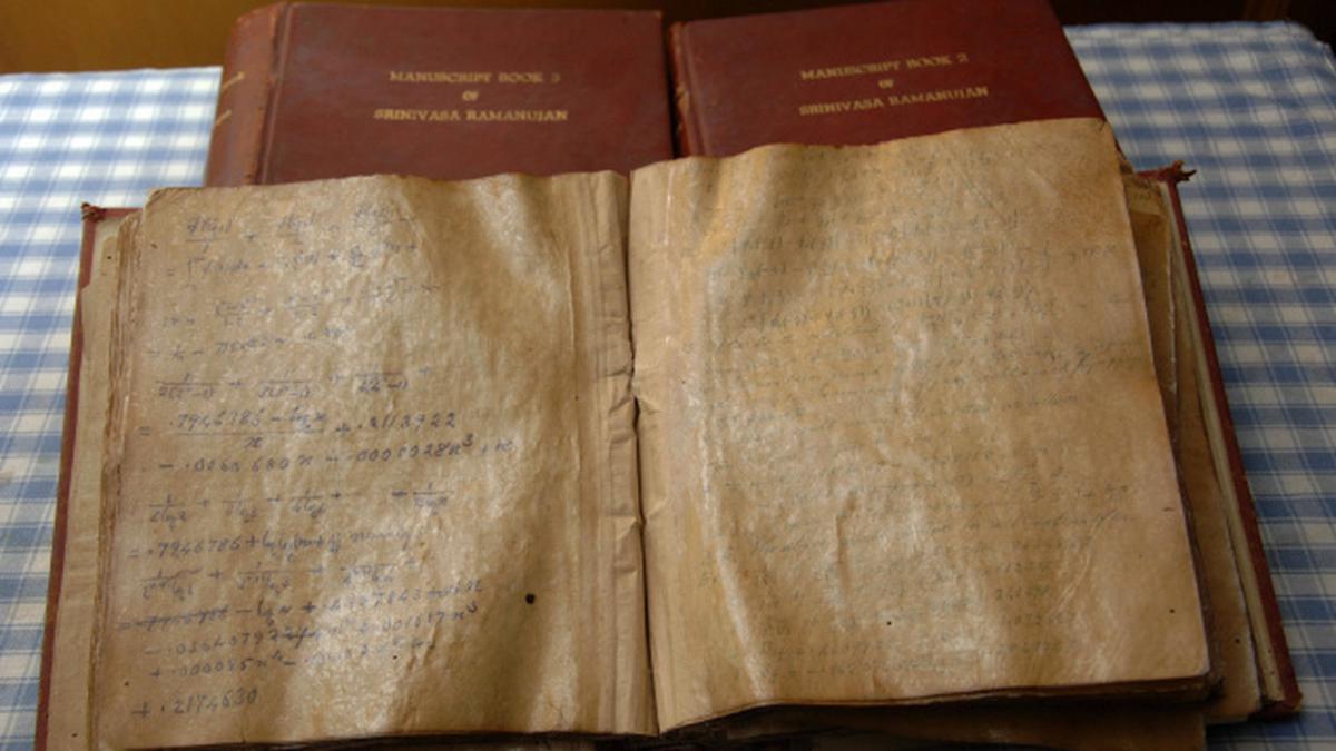 3 notebooks of Ramanujan being microfilmed - The Hindu