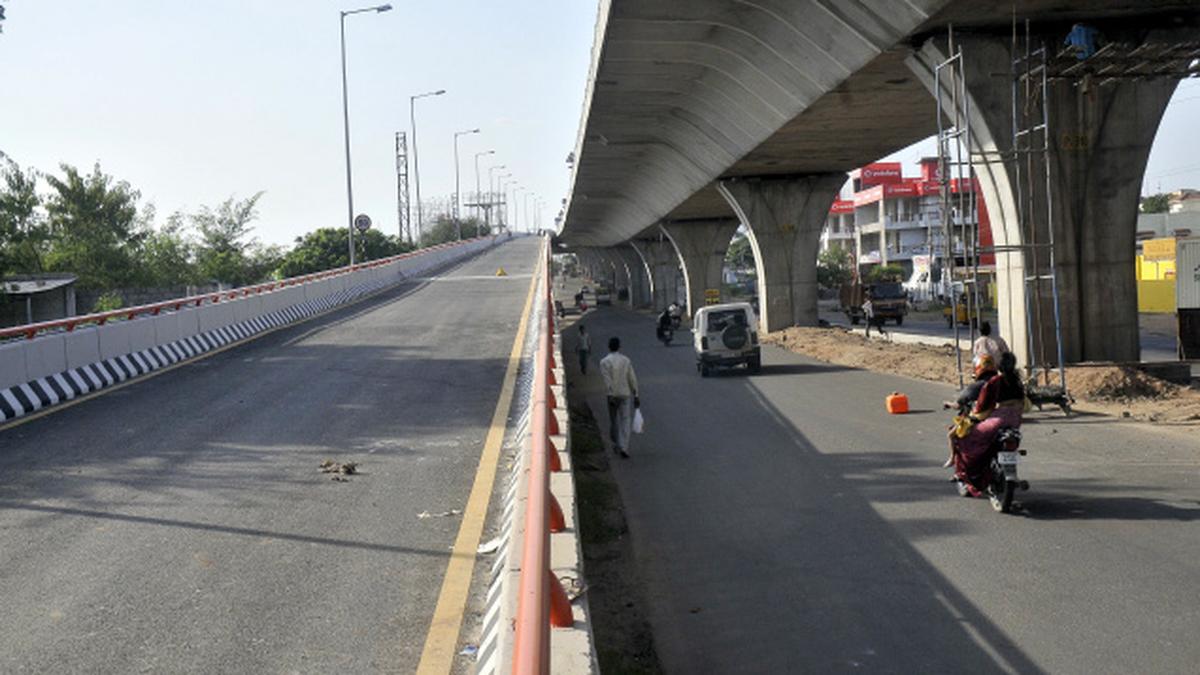 Construction of ramp on PVNR Expressway completed - The Hindu
