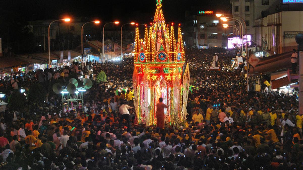 Velankanni car festival held in grandeur - The Hindu