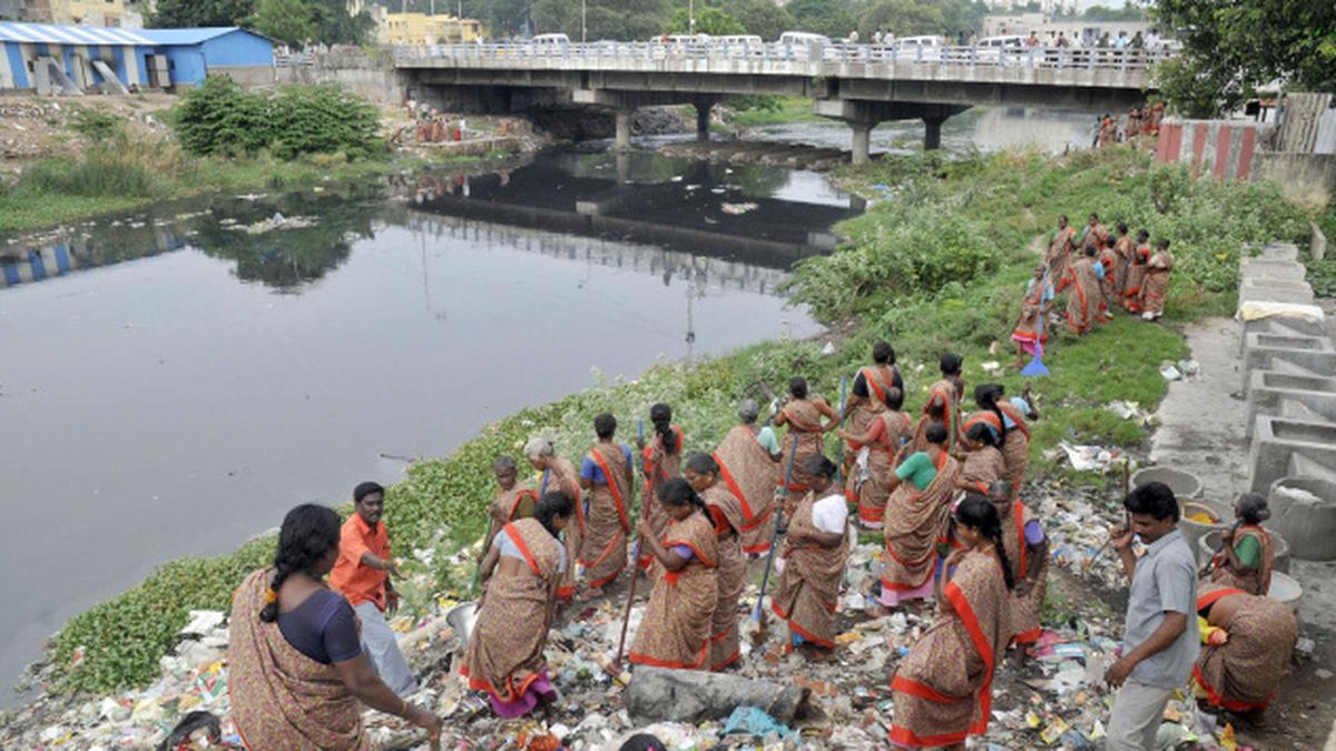 Mass cleaning of Cooum river begins - The Hindu