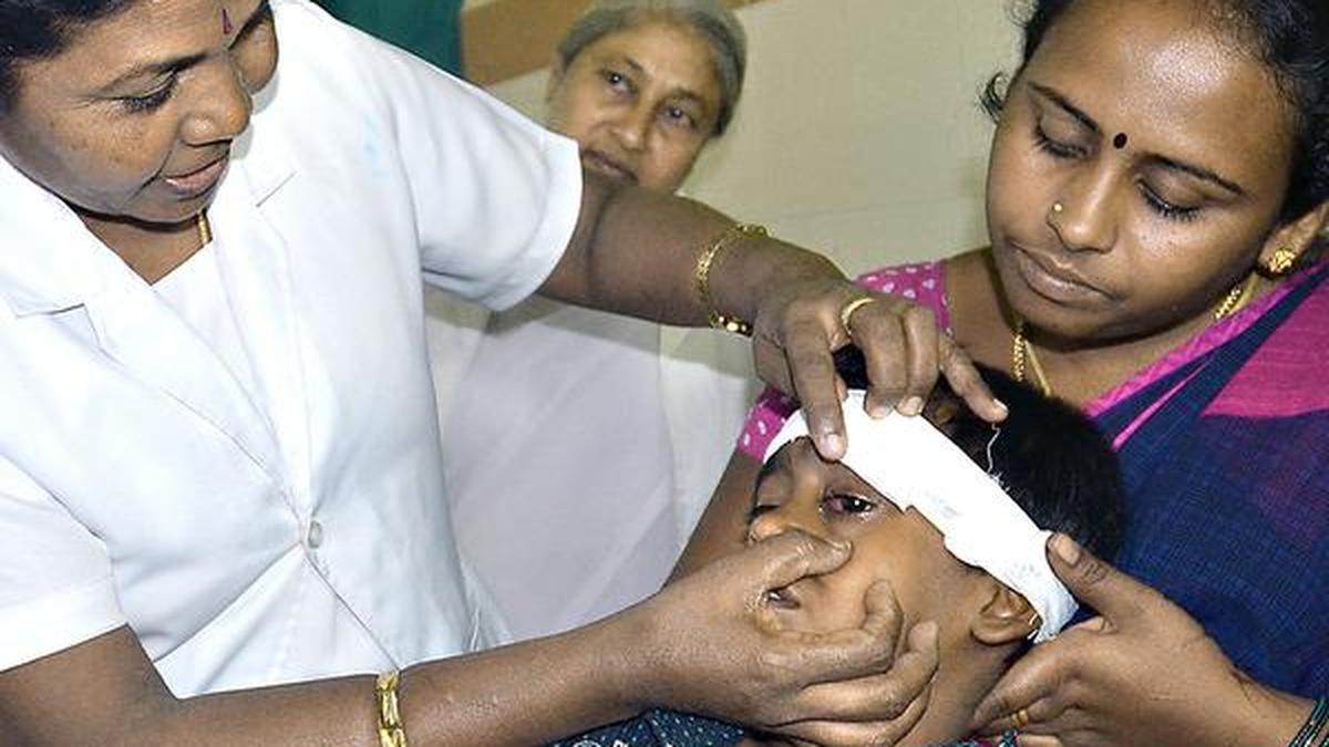 Spate of firecracker-related eye injuries - The Hindu