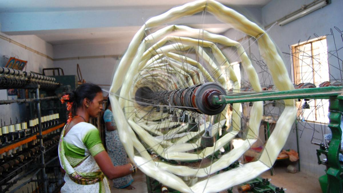 Revive silk reeling unit at Bagalur, demand weavers - The Hindu