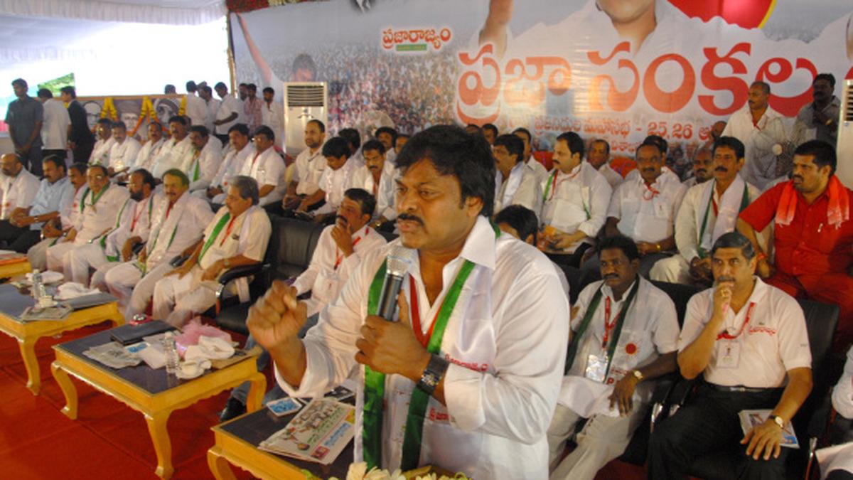 Chiranjeevi re-elected Praja Rajyam President - The Hindu