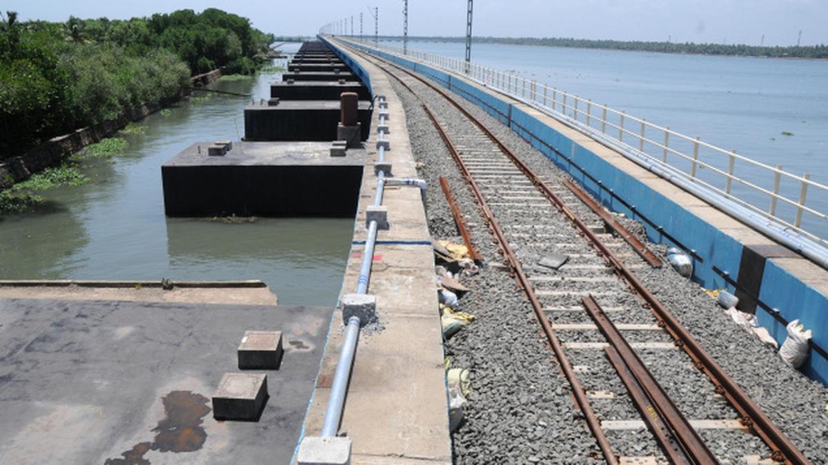 A bridge over Vembanad Lake - The Hindu