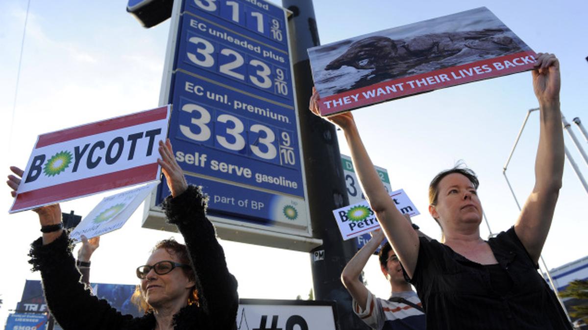 BP shares plunge on oil spill fallout fears - The Hindu