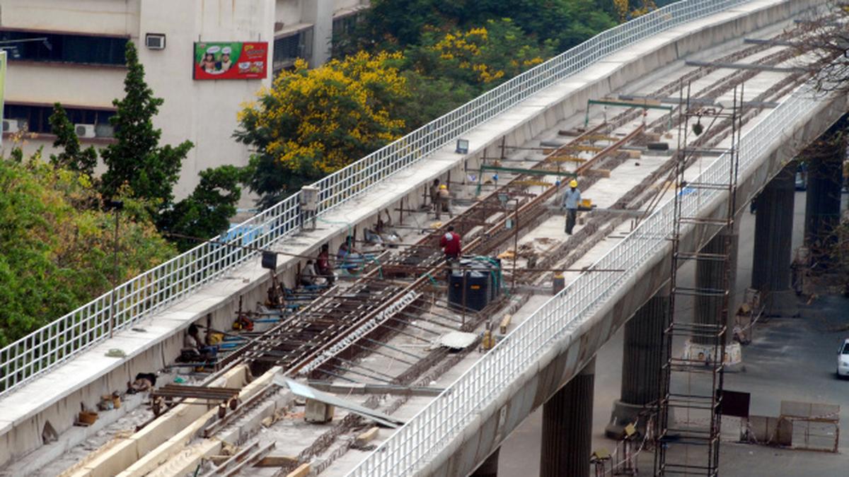 Metro rail track to be certified in October - The Hindu