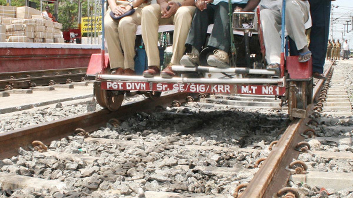 Intensive patrolling of railway lines - The Hindu
