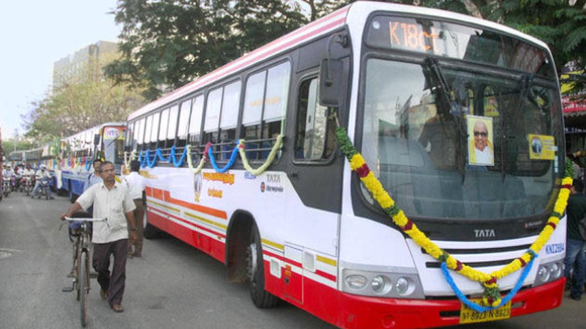 6 bus services flagged off - The Hindu