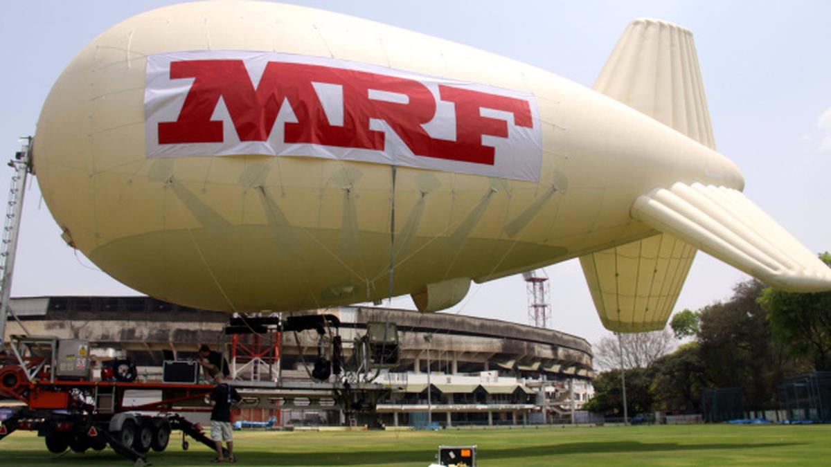 MRF, the official blimp sponsor of IPL - The Hindu