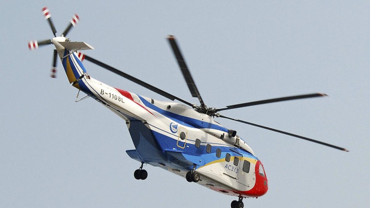 China tests first self-developed heavy-lift chopper - The Hindu