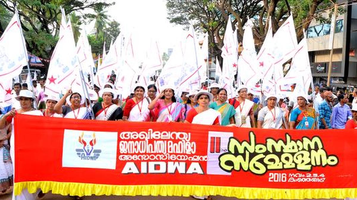 AIDWA to launch gender equality campaign soon - The Hindu