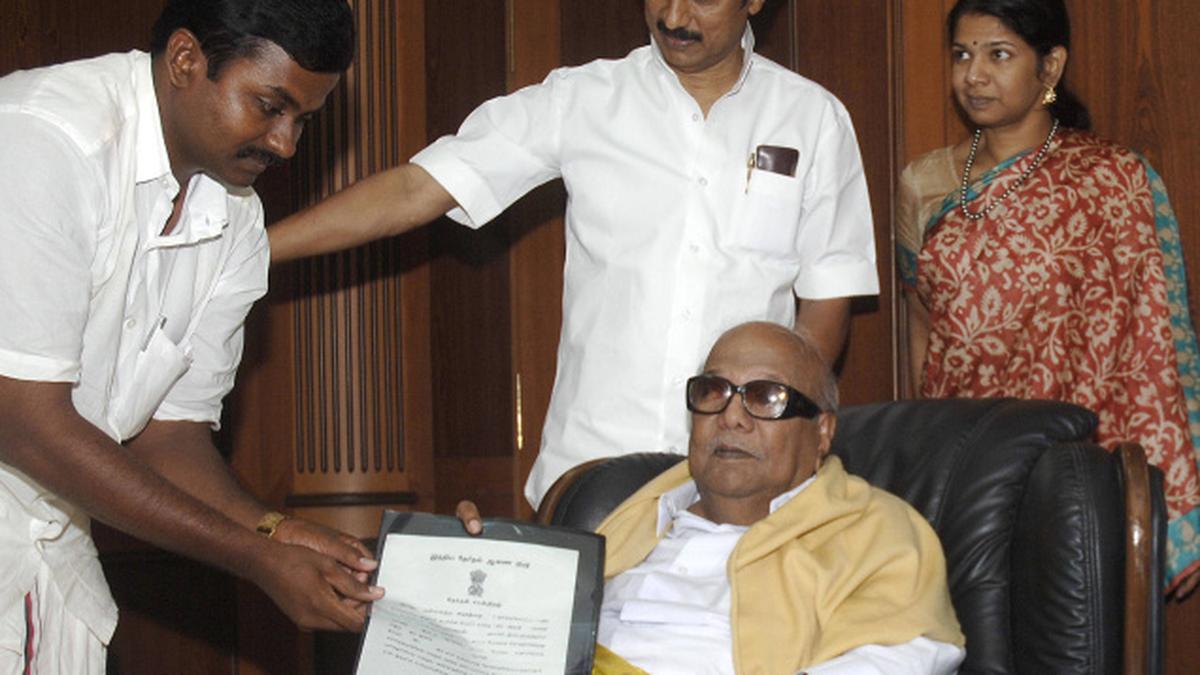 Newly elected DMK MLA sworn-in - The Hindu