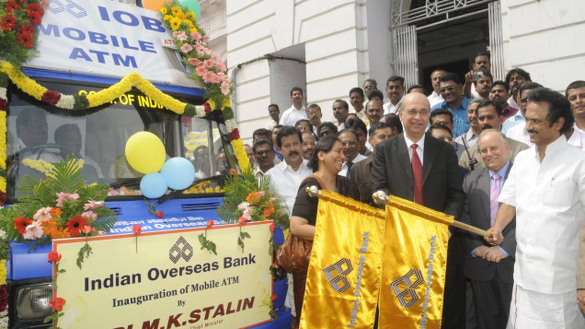 IOB’s mobile ATM launched - The Hindu