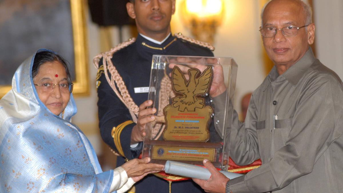 Follow IITs, Valiathan asks AIIMS - The Hindu