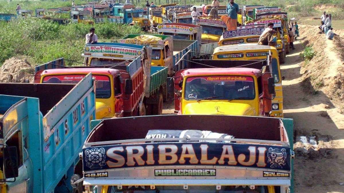 Sand lorry owners demand opening of more sand quarries - The Hindu