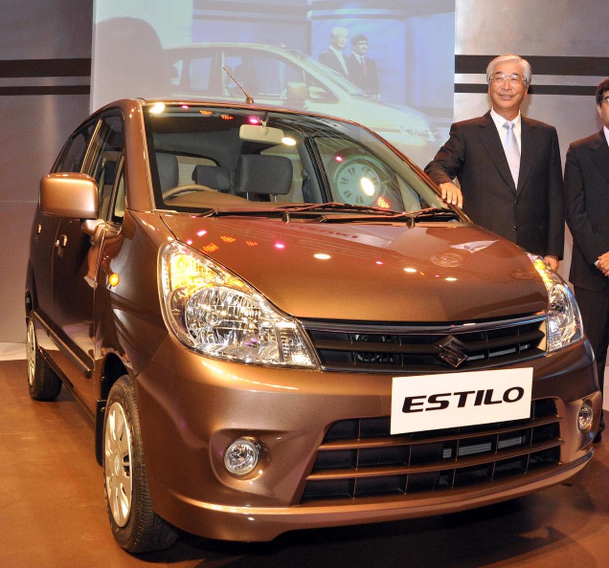 Orange Maruti Zen Car