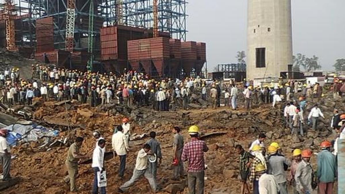 20 die in chimney collapse at power plant in Chhattisgarh - The Hindu
