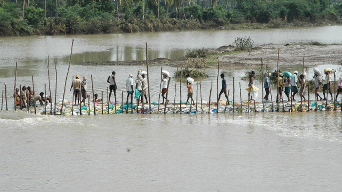 Flood water recedes; normalcy returns to AP - The Hindu