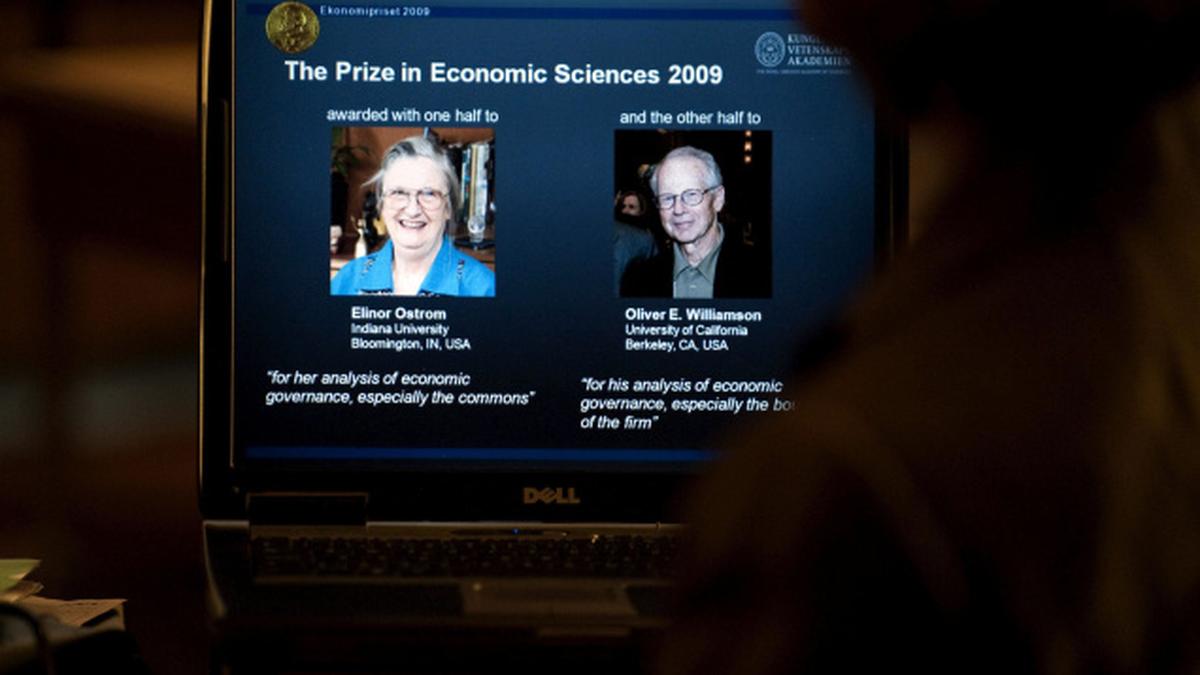 Elinor Ostrom and Oliver Williamson share Nobel Economics - The Hindu