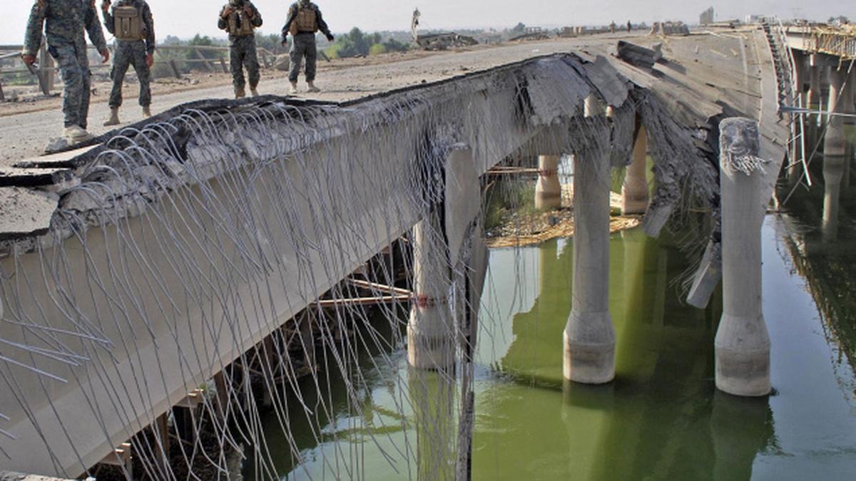 Truck bomb destroys key bridge in western Iraq - The Hindu