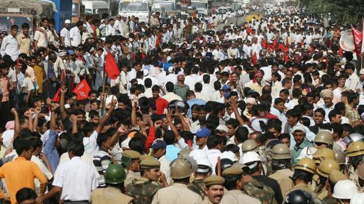 Strike halts work in Gurgaon firms - The Hindu