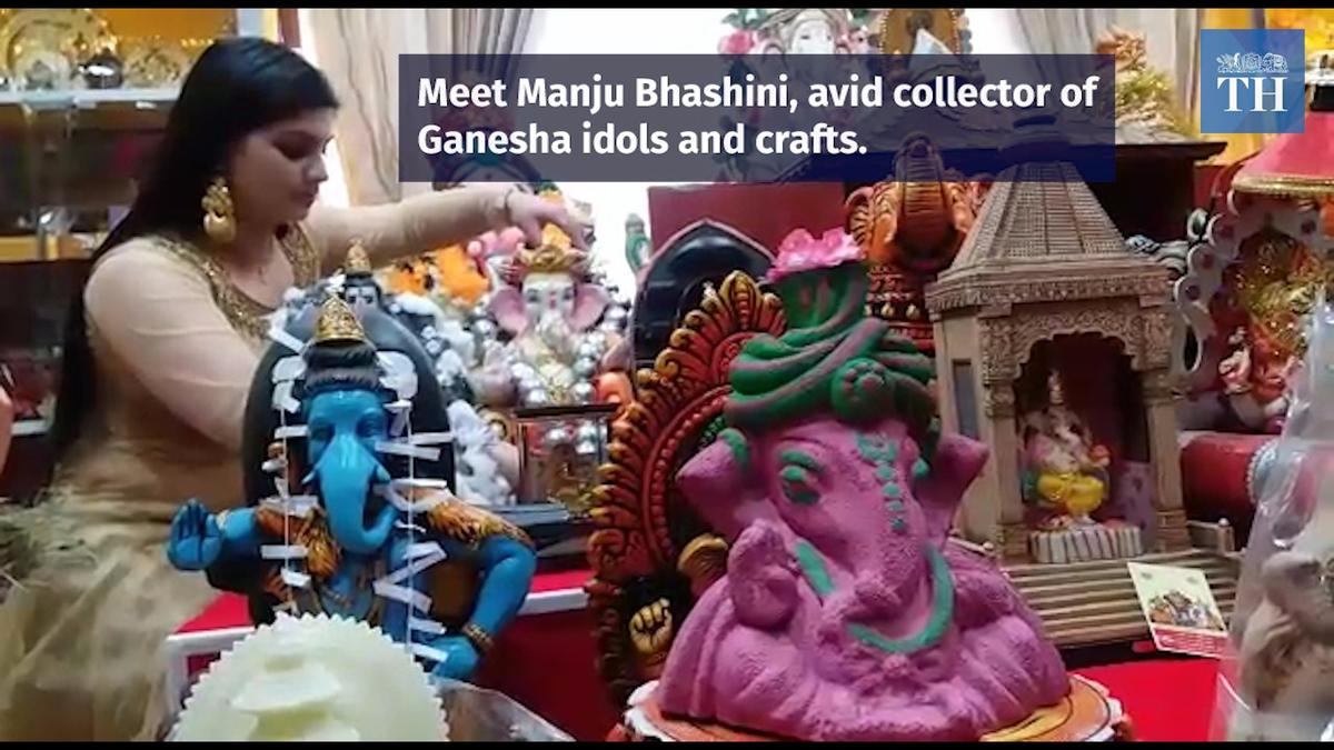 Meet Manju Bhashini, an avid collector of Ganesha idols - The Hindu