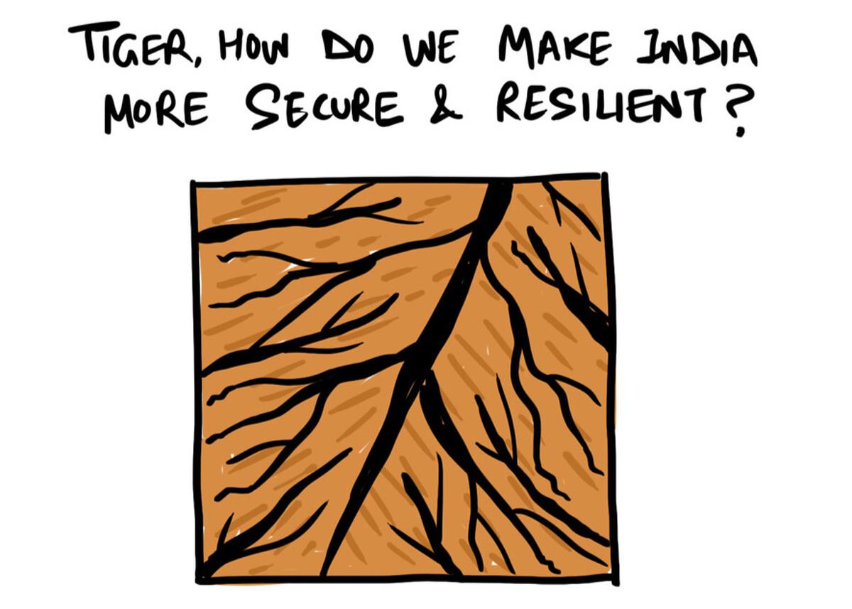 Green Humour by Rohan Chakravarty on International Tiger day - The Hindu