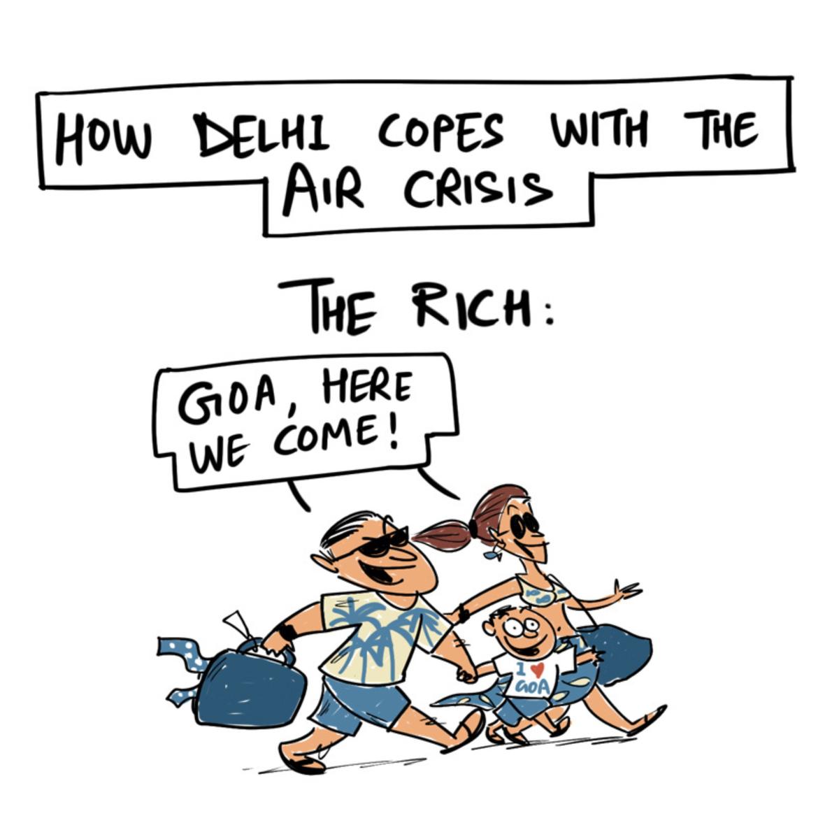 Green Humour by Rohan Chakravarty on Delhi’s air pollution crisis - The Hindu