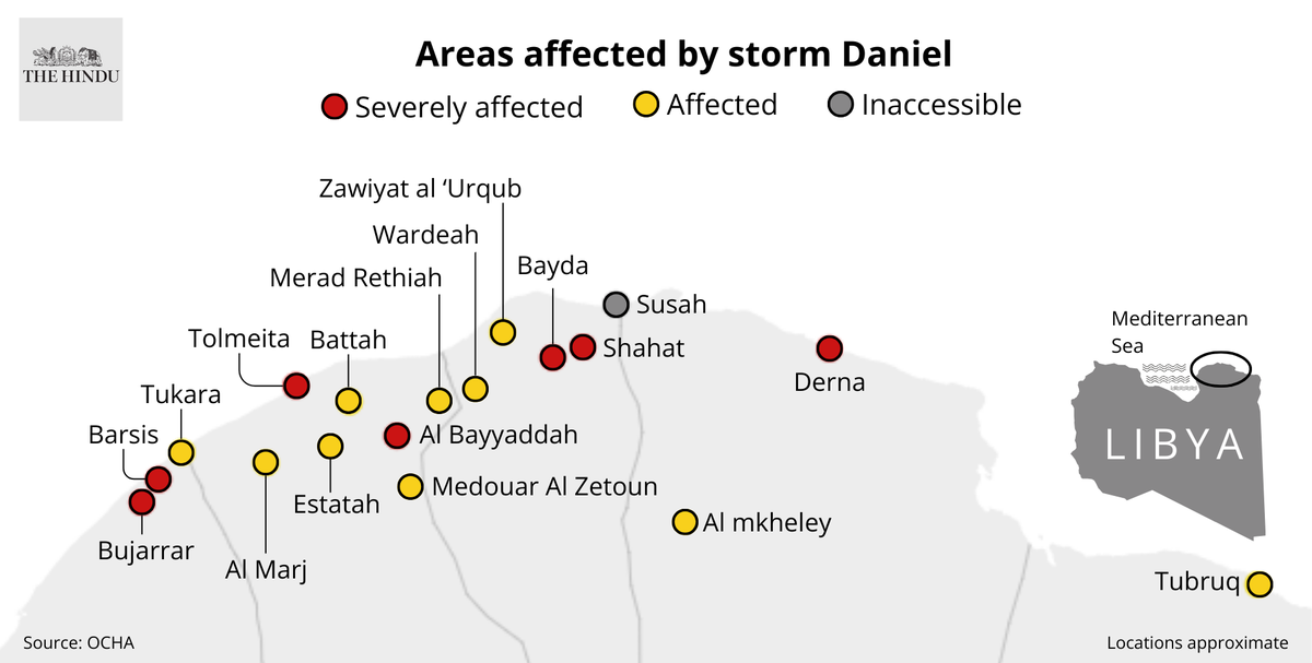 Mapping Libya’s flood damage | Infographics - The Hindu