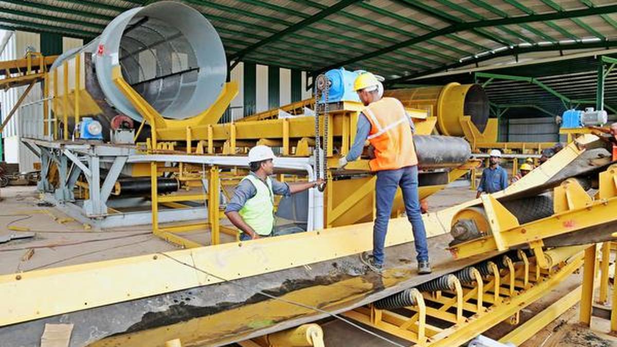 Bio-mining of solid waste to begin from August - The Hindu