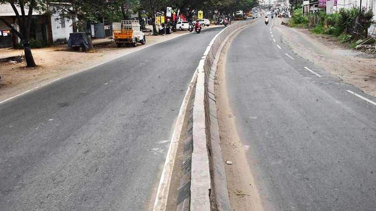 Highways Department to widen Kalapatti Road - The Hindu