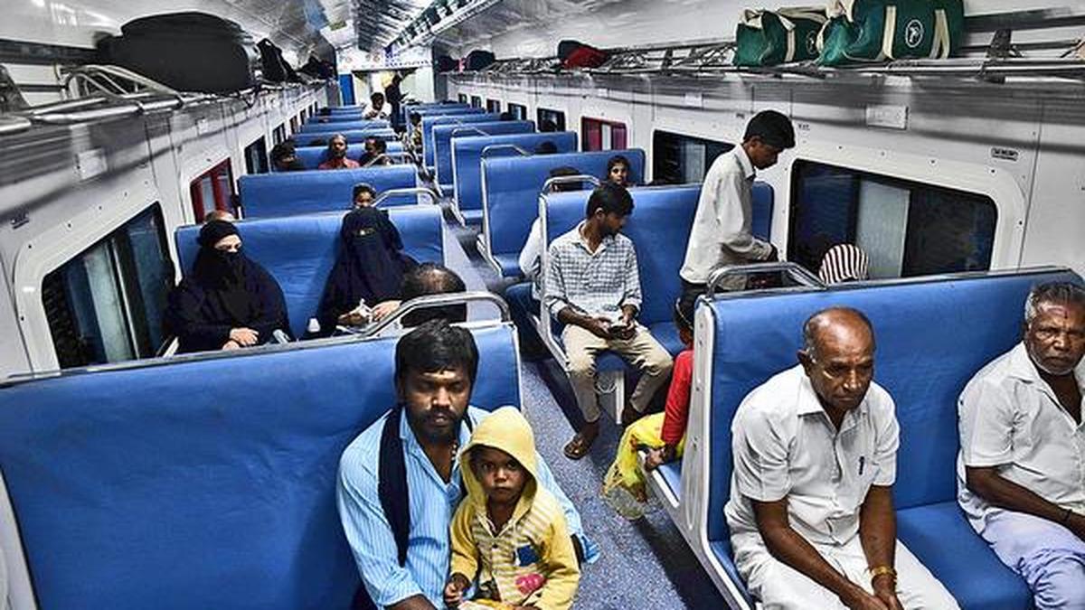 Intercity Express with LHB coaches hits the tracks - The Hindu