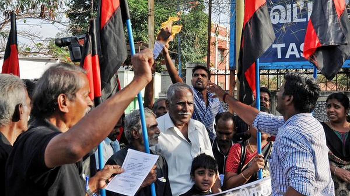 TPDK stages protest - The Hindu
